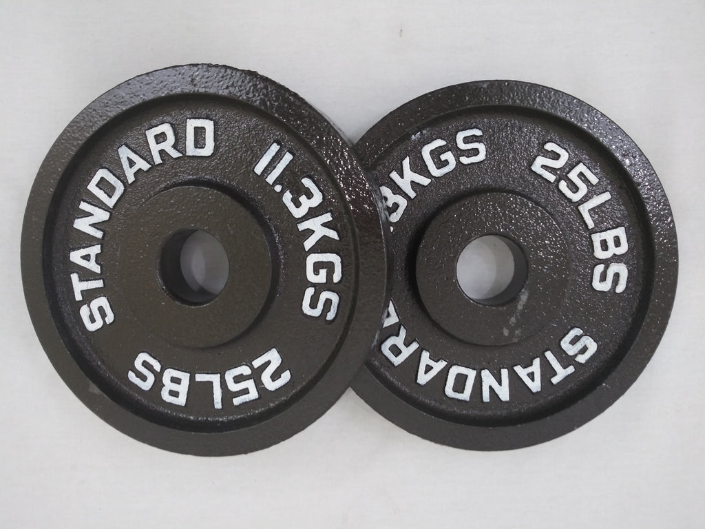 Standard Olympic Metal Weight Plates (Pair) – Powerfit Equipment