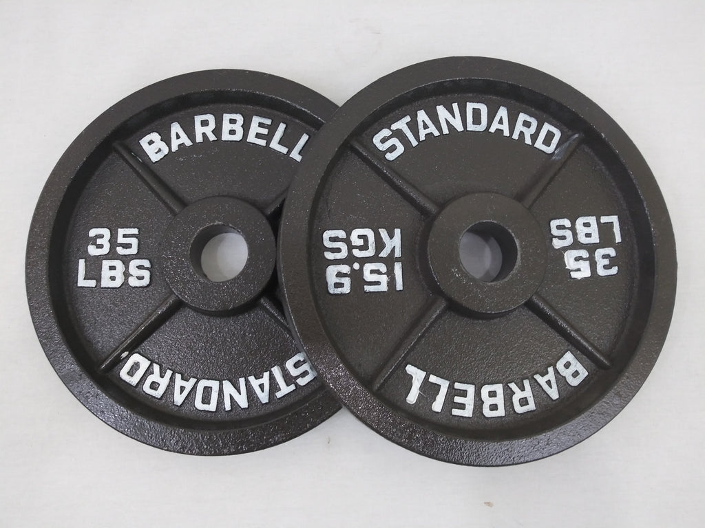 Standard Olympic Metal Weight Plates (Pair) – Powerfit Equipment